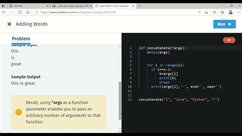 part 16 2 python pythonicness and packaging adding words through sololearn in python youtube