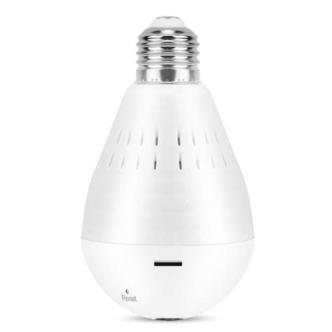 Zerone Caméra domestique 1 3MP 960P HD Wifi Panoramique Ampoule Caméra