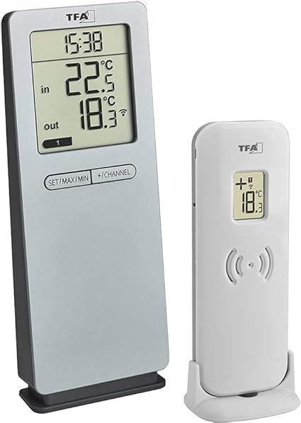 TFA Dostmann Funk Thermometer LOGOneo Thermomètre numérique radiopiloté