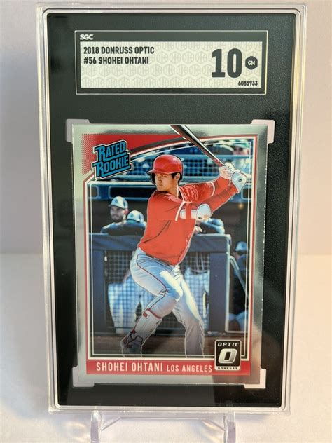 Panini Donruss Optic Rated Rookie Blue Prizm Batting Shohei