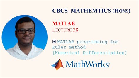 matlab programming for euler method numerical differentiation numerical practical