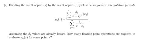 solved the standard lagrange interpolation formula for the