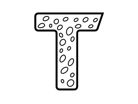 Fascinating Letter T Coloring Page Coloring Page