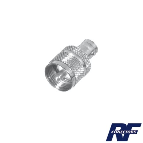 Adaptador en Línea para 50 Ohm Conector BNC Hembra UHF Macho PL 259