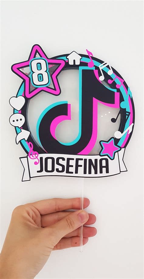 Happy Birthday Topper Tik Tok Para Imprimir En Cambio El Tiktok For