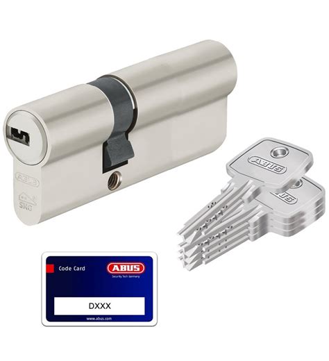 Cylindre de serrure de porte ABUS D10 30 x 50 Barillet double entrée 5