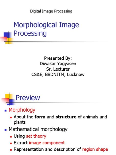 morphological operations i pdf imaging graphics