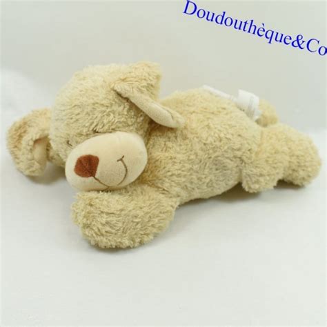 Peluche Musicale Chien NICOTOY SIMBA Beige 25 Cm SOS Doudou