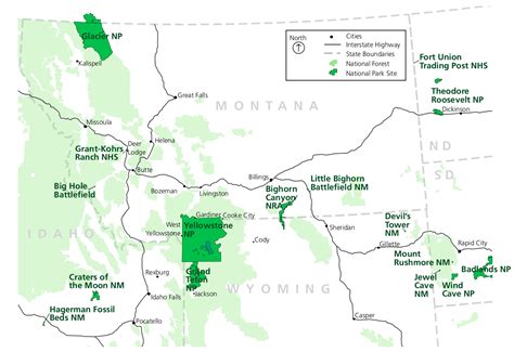 Map Of Campgrounds Around Yellowstone London Top Attractions Map