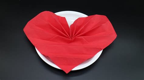 Servietten Falten Herz F R Geburtstag Weihnachten Valentinstag