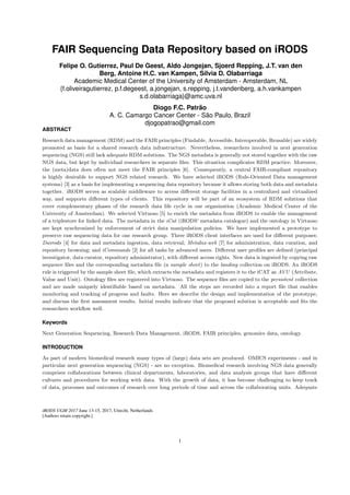 Fair Sequencing Data Repository Based On Irods Pdf