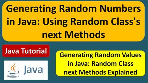 how to generate random numbers using next methods of random class youtube