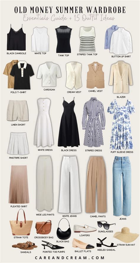 Old Money Summer Capsule Wardrobe 15 Outfit Ideas In 2024 Elegant