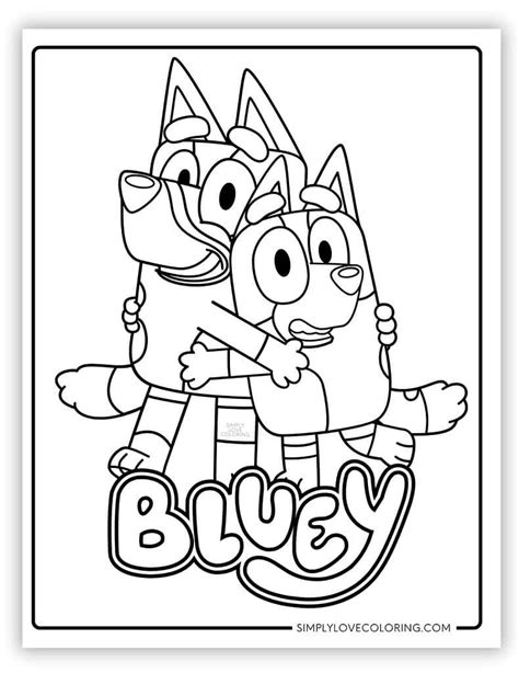 Bluey Coloring Pages Free Pdf Printables Habitatcorpus Org