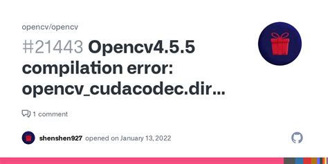 Opencv4 5 5 Compilation Error Opencv Cudacodec Dir Src Video Decoder