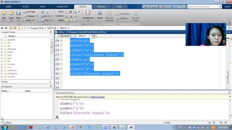 signal processing matlab 2 how to plot cosine signal for continuous time and discrete time signal