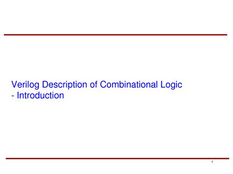 solution lecture 5 verilog description of combinational logic digital logic design and lab