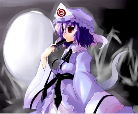 Safebooru Hat Hitodama Japanese Clothes Kimono Konpaku Youmu Ghost Red Eyes Ribbon Ribbons