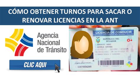 Turnos Para Sacar O Renovar Licencias En La ANT 2022