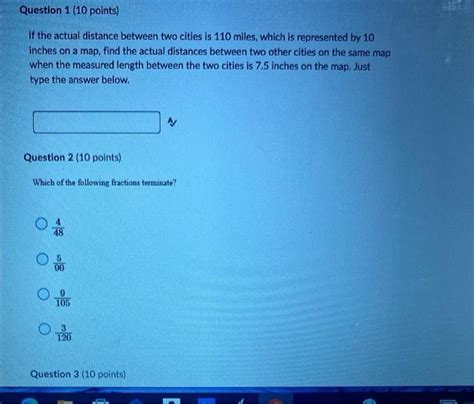solved question 1 10 points if the actual distance between