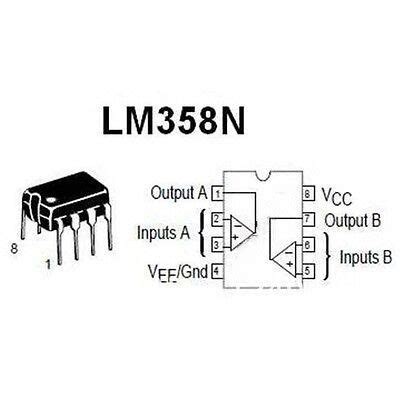LM358N Operational Amplifier Pinout Datasheet Circuit And Uses