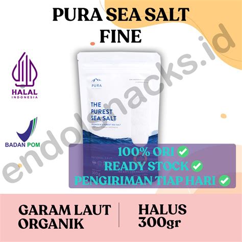 Jual PURA PUREST SEA SALT FINE GARAM HALUS LAUT ORGANIK NATURAL