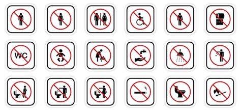 Advertencia no permitido signo redondo precaución símbolo de círculo de