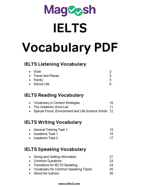 pdf لغات آیلتس Magoosh IELTS 2 آیلتس 2
