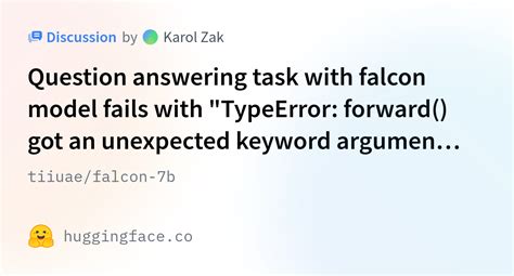 Tiiuae Falcon 7b Question Answering Task With Falcon Model Fails With