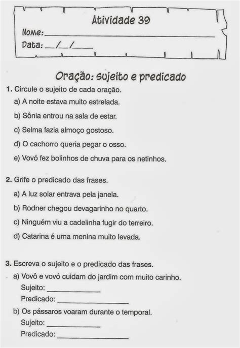 Exercicios De Predicativo Do Sujeito E Objeto SOLOLEARN