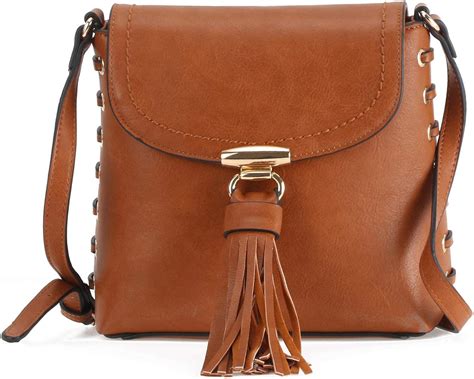 Dasein Women Lightweight Small Crossbody Bag Vegan Leather Shoulder Bag