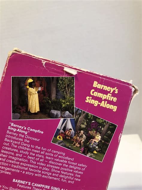 Barneys Campfire Sing Along VHS Video Tape VTG 1990 Lyons Group RARE