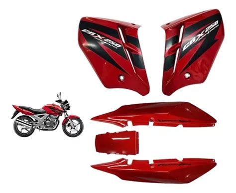 Aba Tanque Rabeta Adesivada Cbx Twister Vermelho Frete Gr Tis