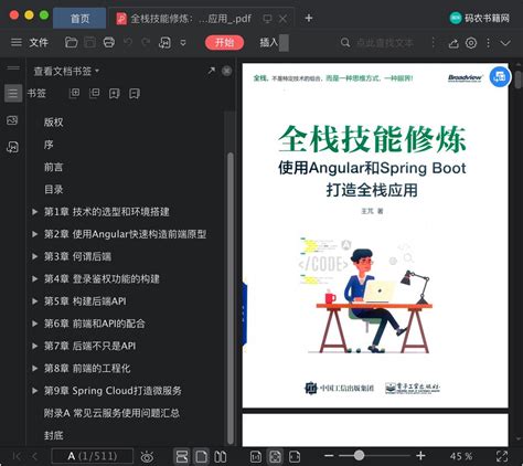 全栈技能修炼：使用angular和springboot打造全栈应用pdf电子书 [52mb]下载 码农书籍网