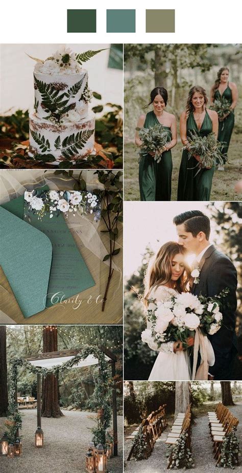 Forest Theme Wedding With Greenery Acrylic Wedding Invtation Cards