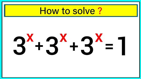 Nice Exponent Math Simplification Find The Value Of X YouTube