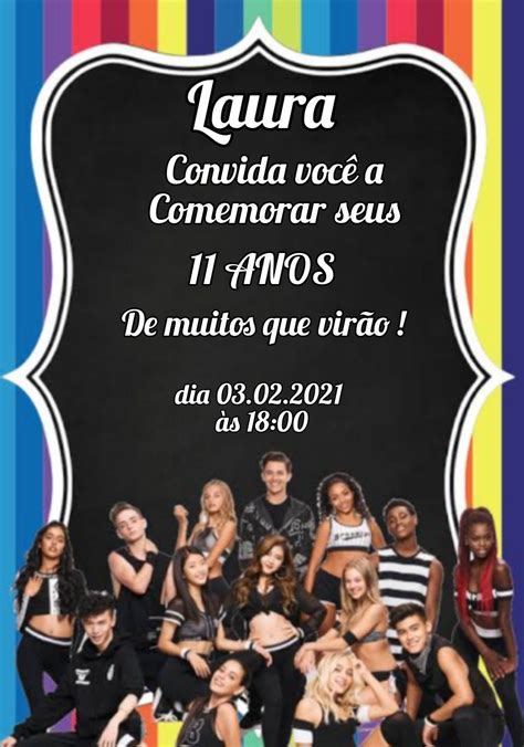 Convite Now United Festa De Aniversario Em Casa Convite De