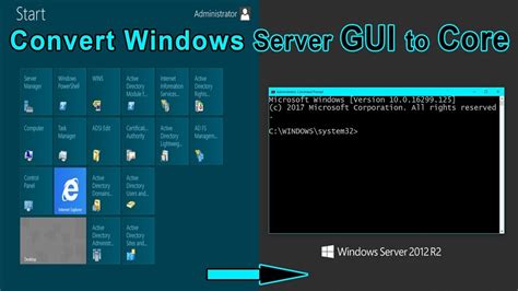 Successfully Convert Windows Server Gui To Core Windows Server Core