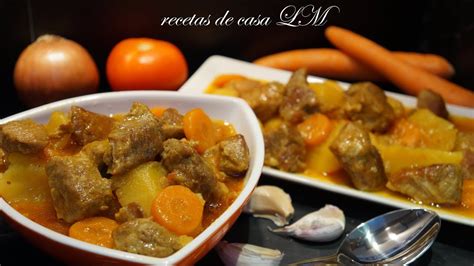 ESTOFADO DE CARNE CON PATATAS YouTube