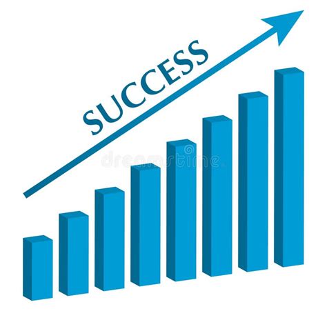 Graph With Increase Report Diagram With Rise And Gain Progress Stock