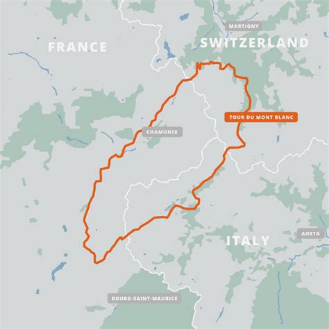 Tour Du Mont Blanc Map Infoupdate Org