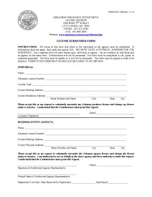 Fillable Online Insurance Arkansas FORM AID LI LS Rev Fax Email Print