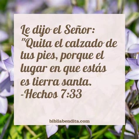 Explicación Hechos 7 33 Le dijo el Señor Quita el calzado de tus