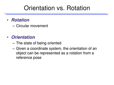 Ppt Rotation And Orientation Fundamentals Powerpoint Presentation