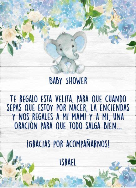 Te Regalo Esta Velita Para Que Cuando Sepas Que Estoy Por Nacer La