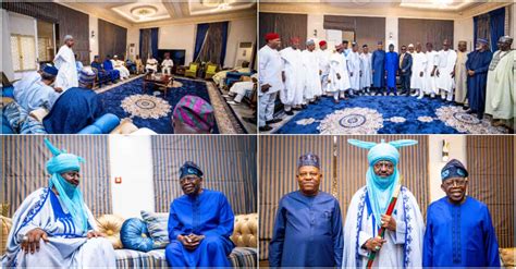 BREAKING Tinubu Meets APC Governors Emir Of Kano In Abuja Photos