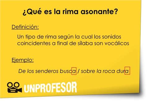Rima Asonante Y Consonante Diferencias
