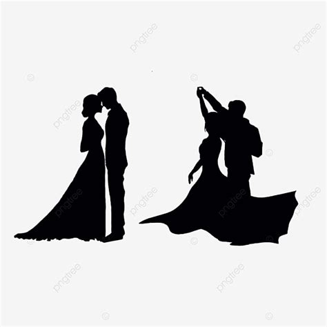 Couples Dancing Silhouette Transparent Background Sweet Couple Dancing