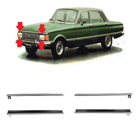 Molduras Parrilla Ford Falcon Gris