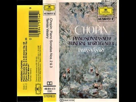 Frédéric Chopin Tamás Vásáry Piano Sonatas Nos 2 3 1964 YouTube